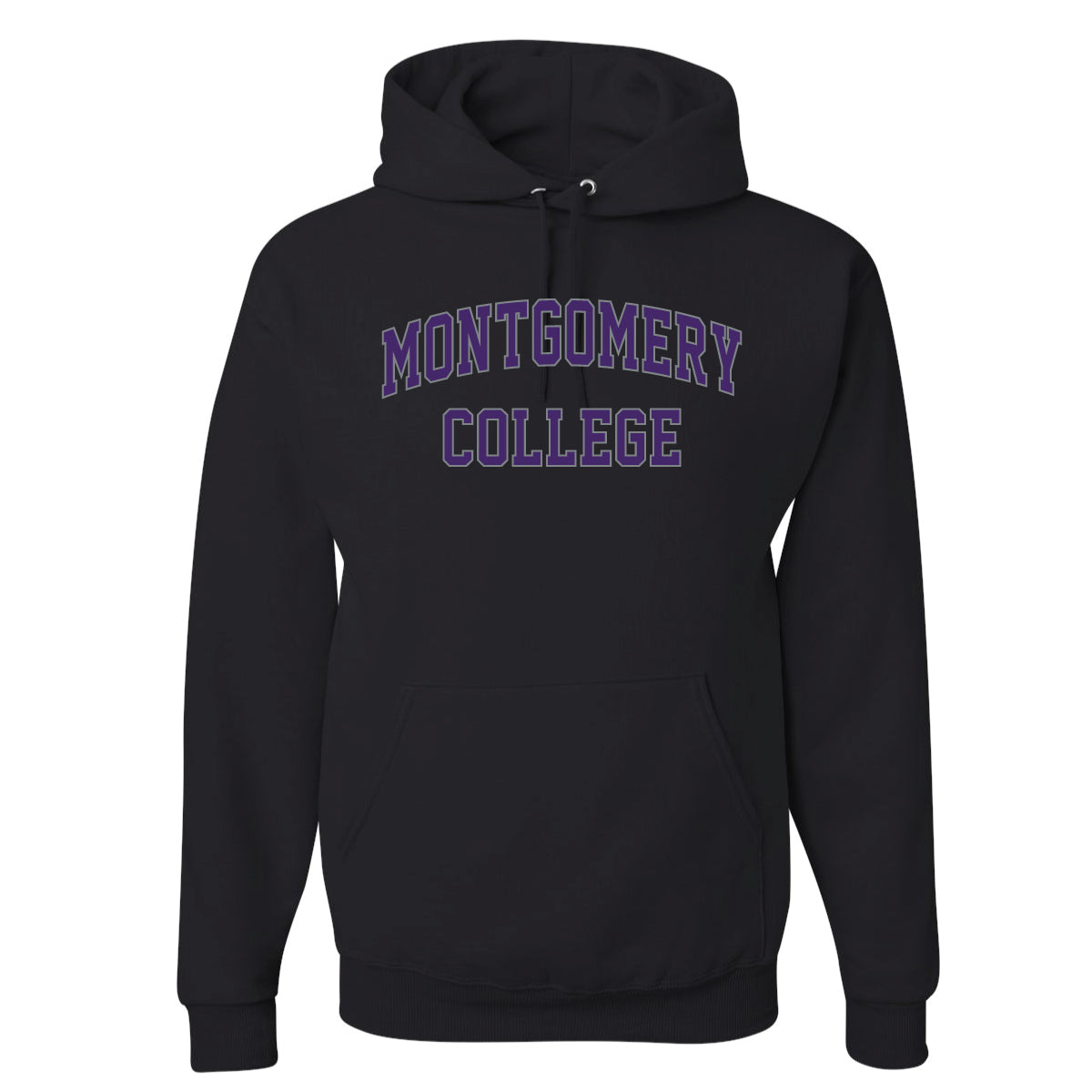 Core Hooded Sweatshirt, Black – Montgomery College Campus Store