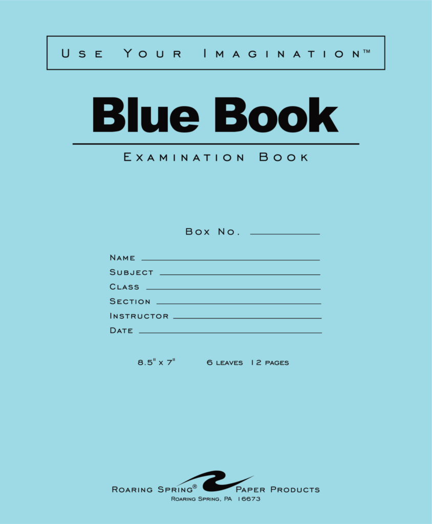 Blue Book | 8.5"x7" – Montgomery College Campus Store