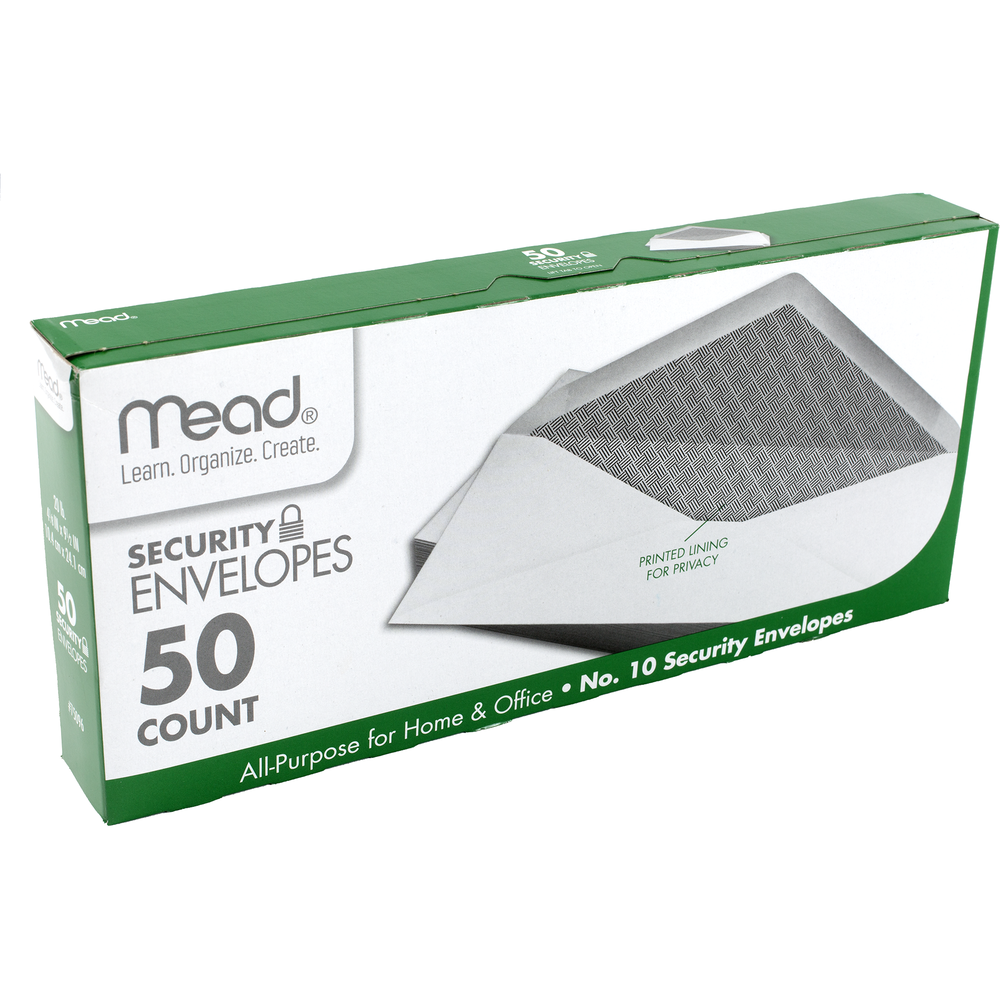 Mead Security Envelope White #10 50Ct Box – Montgomery College Campus Store