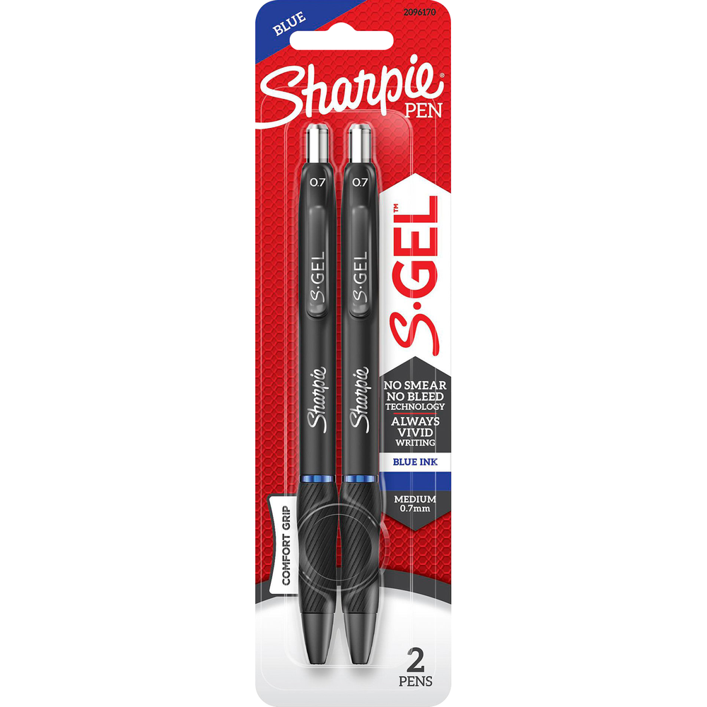 Sharpie S-Gel Pen - Blue .7mm 2Pk – Montgomery College Campus Store